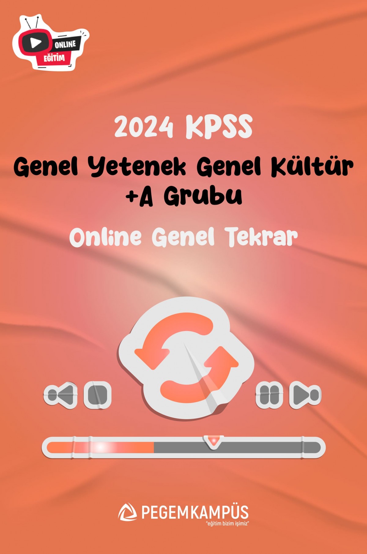 2024 KPSS Genel Yetenek Genel Kültür + A Grubu Online Genel Tekrar