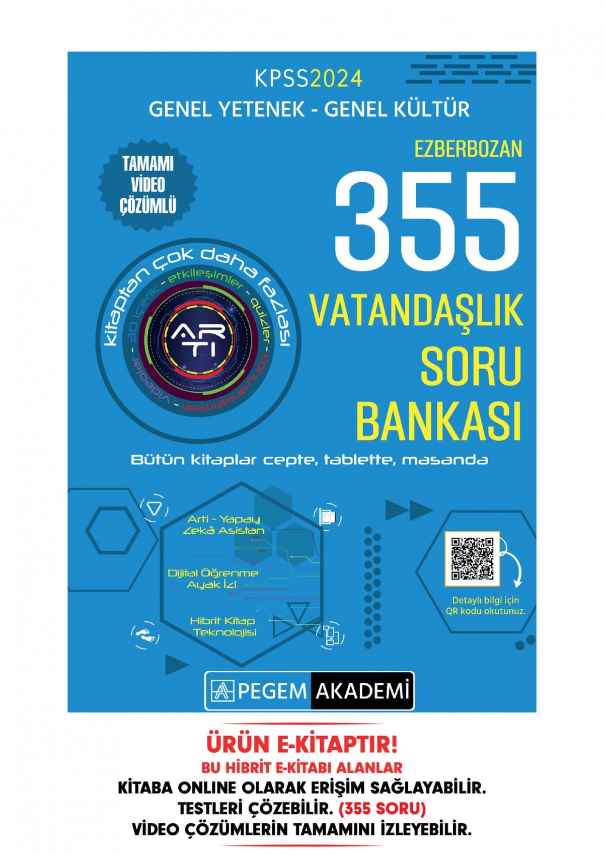 2024 KPSS Genel Yetenek Genel Kültür Ezberbozan 3000 Vatandaşlık Soru ...